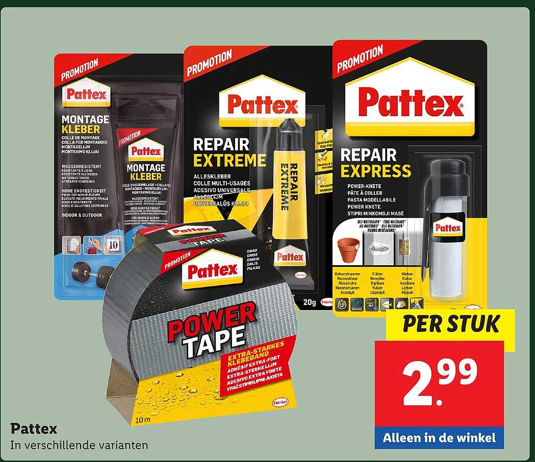 Pattex aanbieding bij Lidl