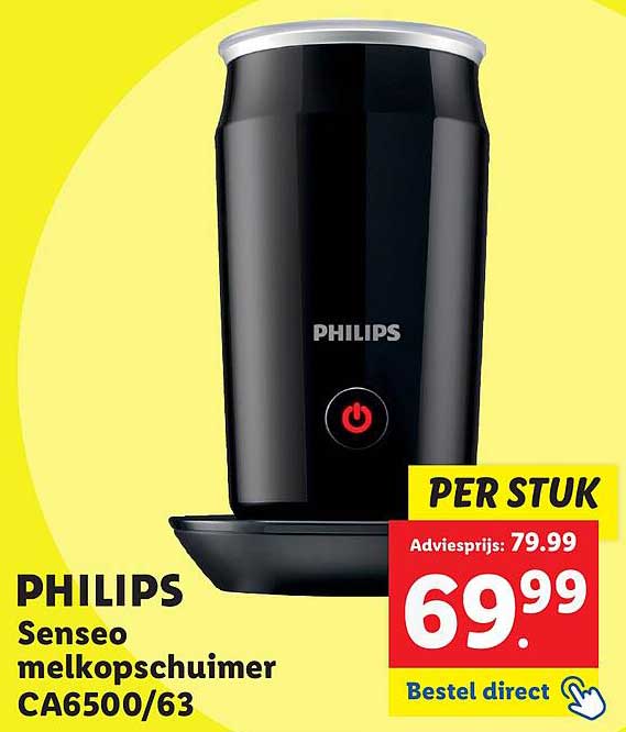 Philips Senseo Melkopschuimer Ca6500/63 aanbieding bij Lidl