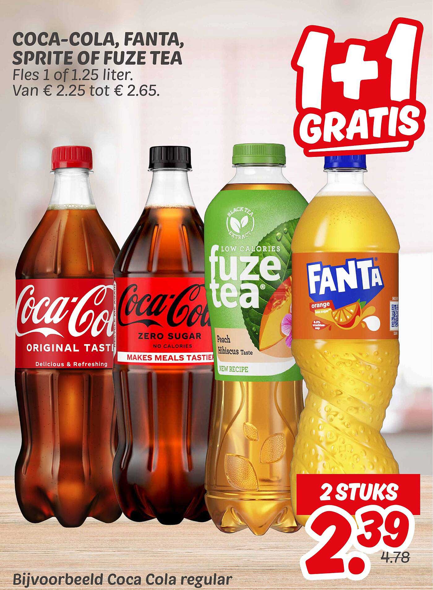 Coca-Cola, Fernandes, Fuze, Sprite Of Fanta Blik 25 Cl. Aanbieding bij ...
