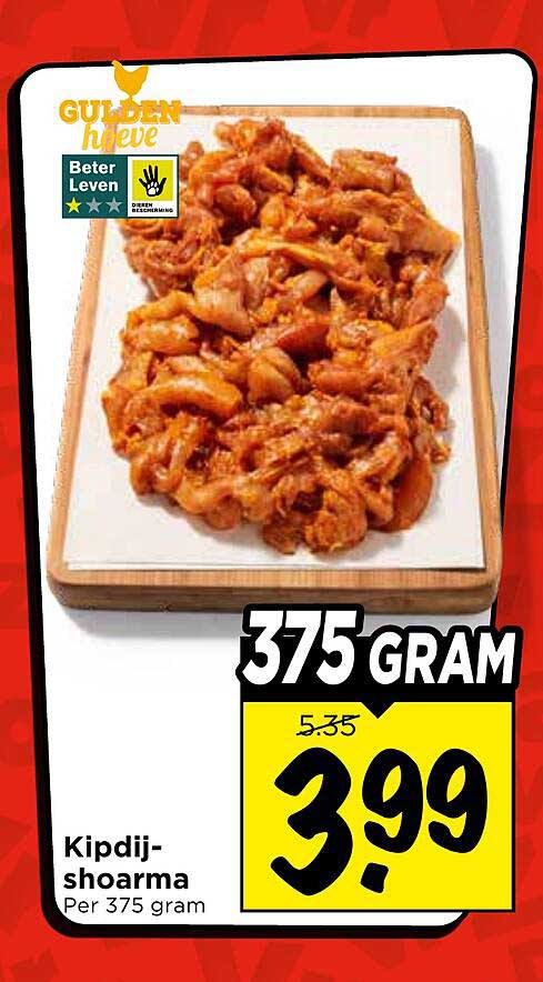 Kipdij-Shoarma Aanbieding bij Vomar - FolderFeest.nl