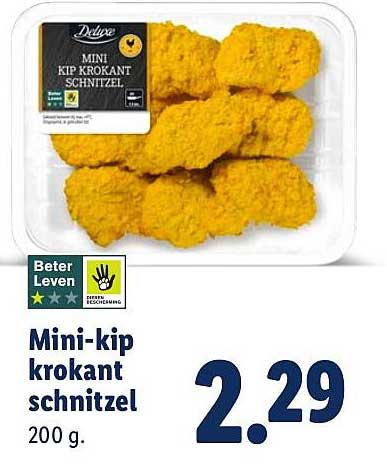 Mini-Kip Krokant Schnitzel Aanbieding bij Lidl - FolderFeest.nl