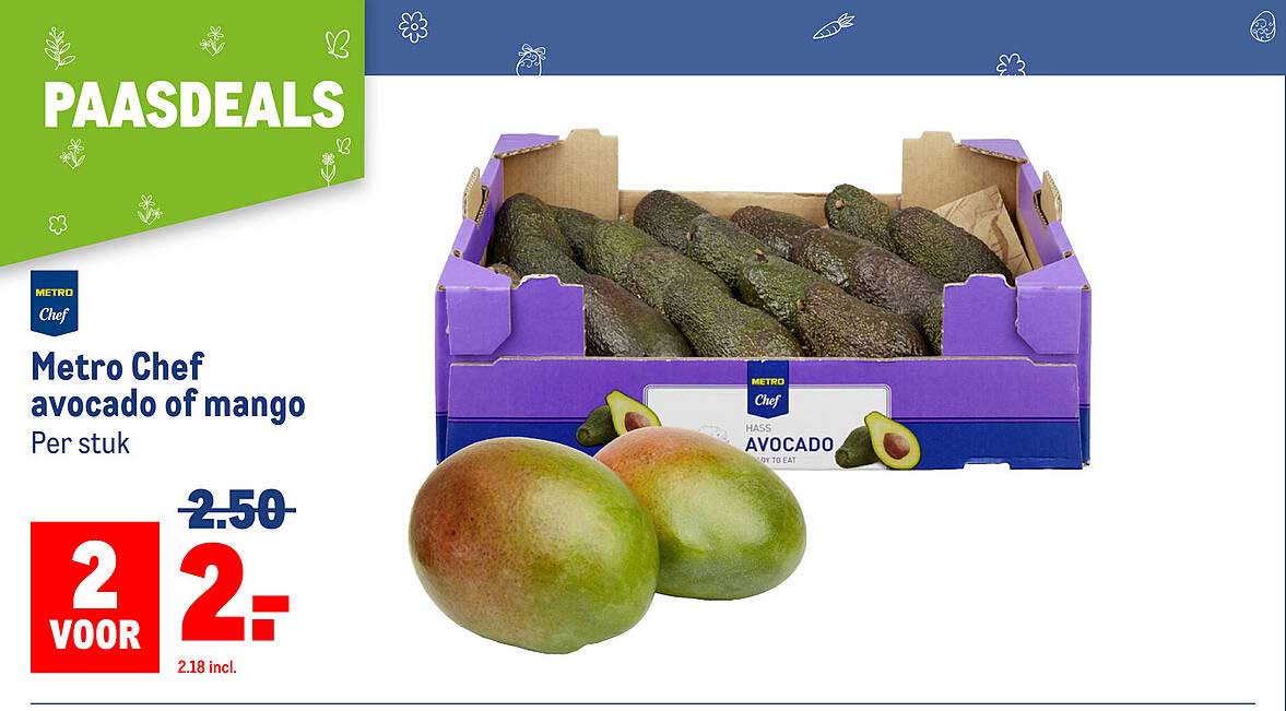Metro Chef Avocado Of Mango aanbieding bij Makro
