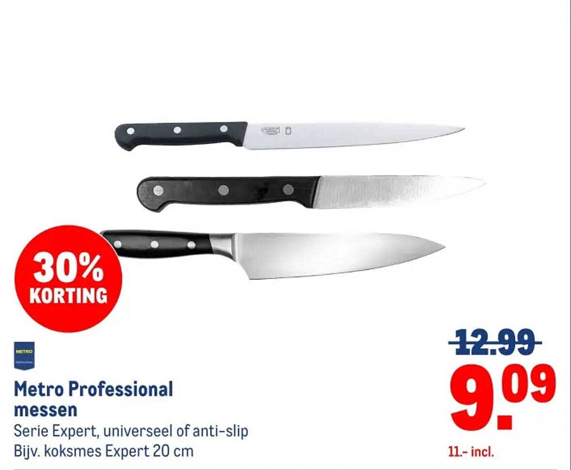 Metro Professional Messen Aanbieding bij Makro - FolderFeest.nl