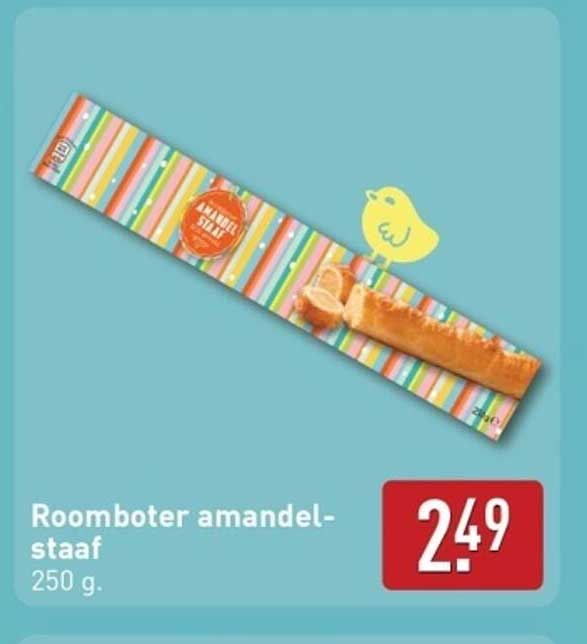 Roomboter Amandelstaaf aanbieding bij ALDI
