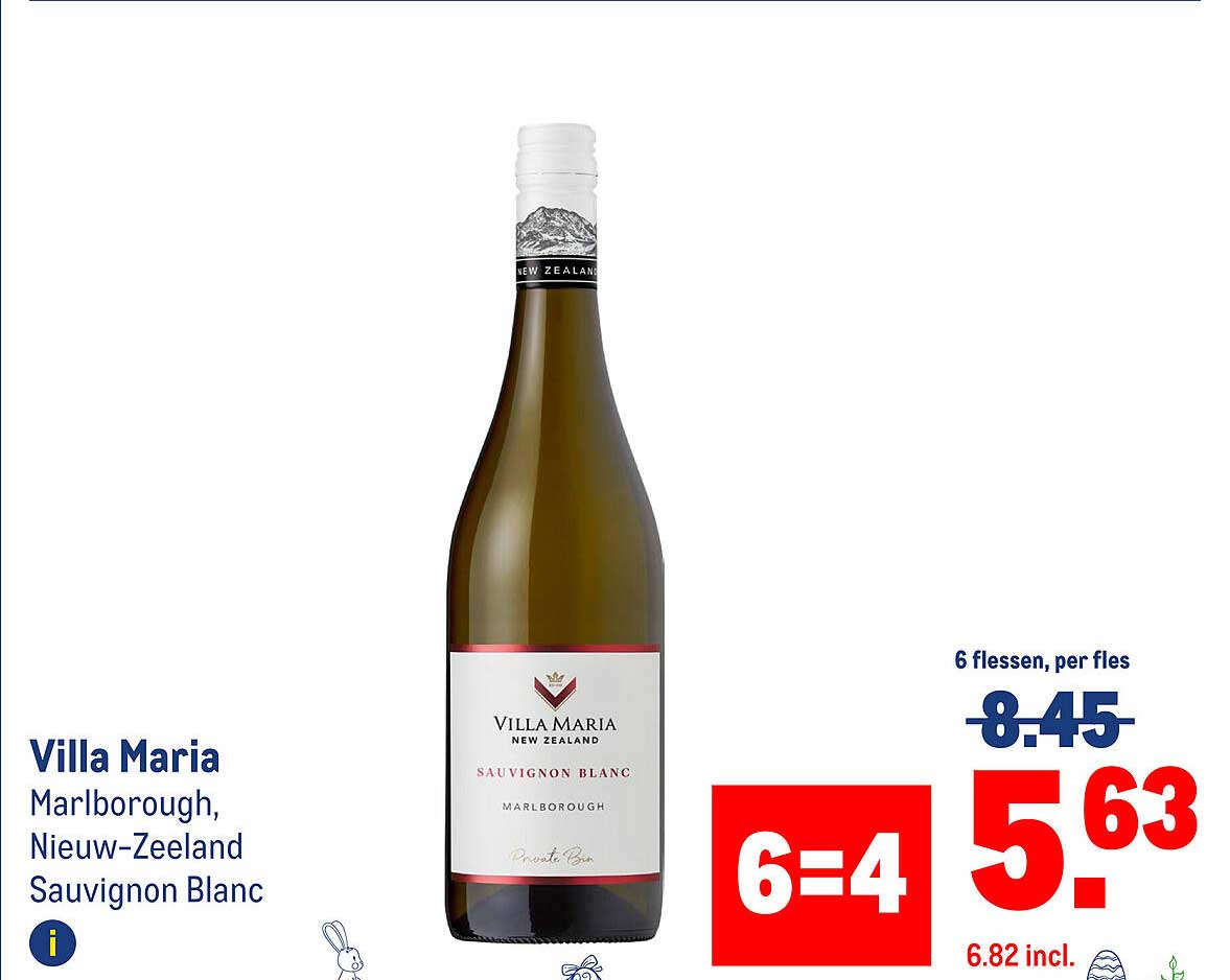 Villa Maria Marlborough, Nieuw-Zeeland Sauvignon Blanc aanbieding bij Makro