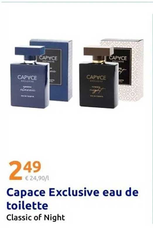 Capace Exclusive Eau De Toilette Aanbieding bij Action - FolderFeest.nl