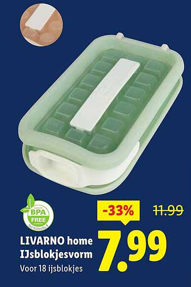 Livarno Home Ijsblokjesvorm aanbieding bij Lidl