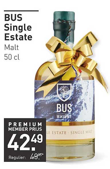 Bus Single Estate Malt 50 Cl Aanbieding bij Gall & Gall - FolderFeest.nl