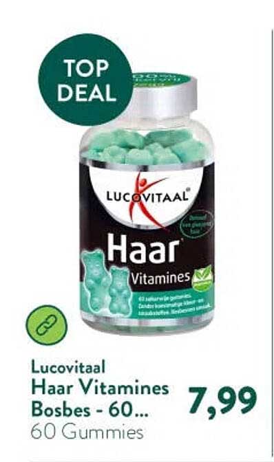 Lucovitaal Haar Vitamines Bosbes - 60... 60 Gummies Aanbieding bij ...