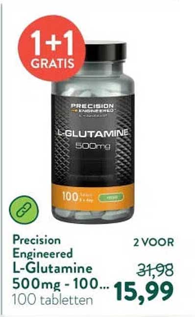 Precision Engineered L-Glutamine 500Mg - 100... 100 Tabletten 1+1 ...