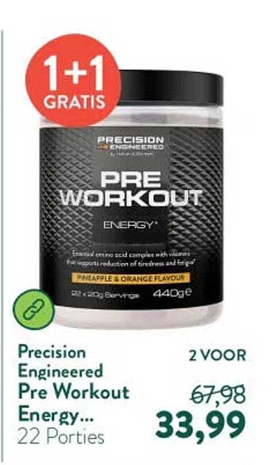 Precision Engineered Pre Workout Energy... 1+1 Gratis Aanbieding bij ...