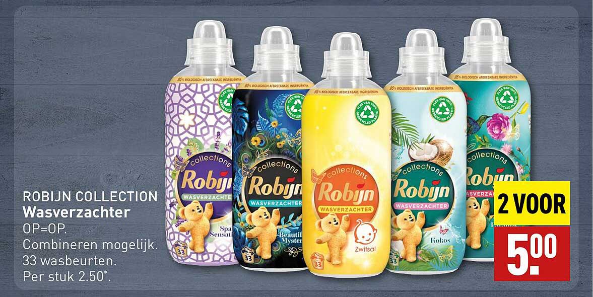 Robijn Collection Wasverzachter Aanbieding bij ALDI - FolderFeest.nl