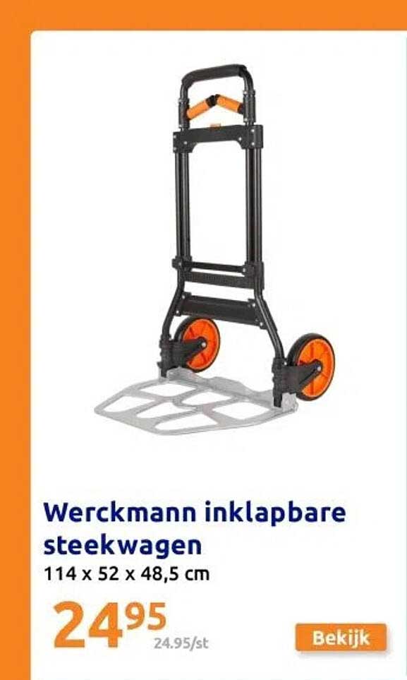 Werckmann Inklapbare Steekwagen Aanbieding bij Action - FolderFeest.nl