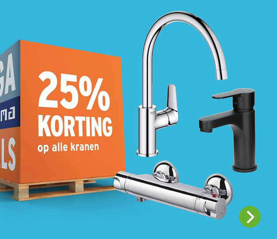 25% Korting Op Alle Kranen Aanbieding bij GAMMA - FolderFeest.nl
