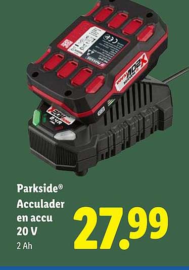 Parkside® Acculader En Accu 20 V Aanbieding bij Lidl - FolderFeest.nl