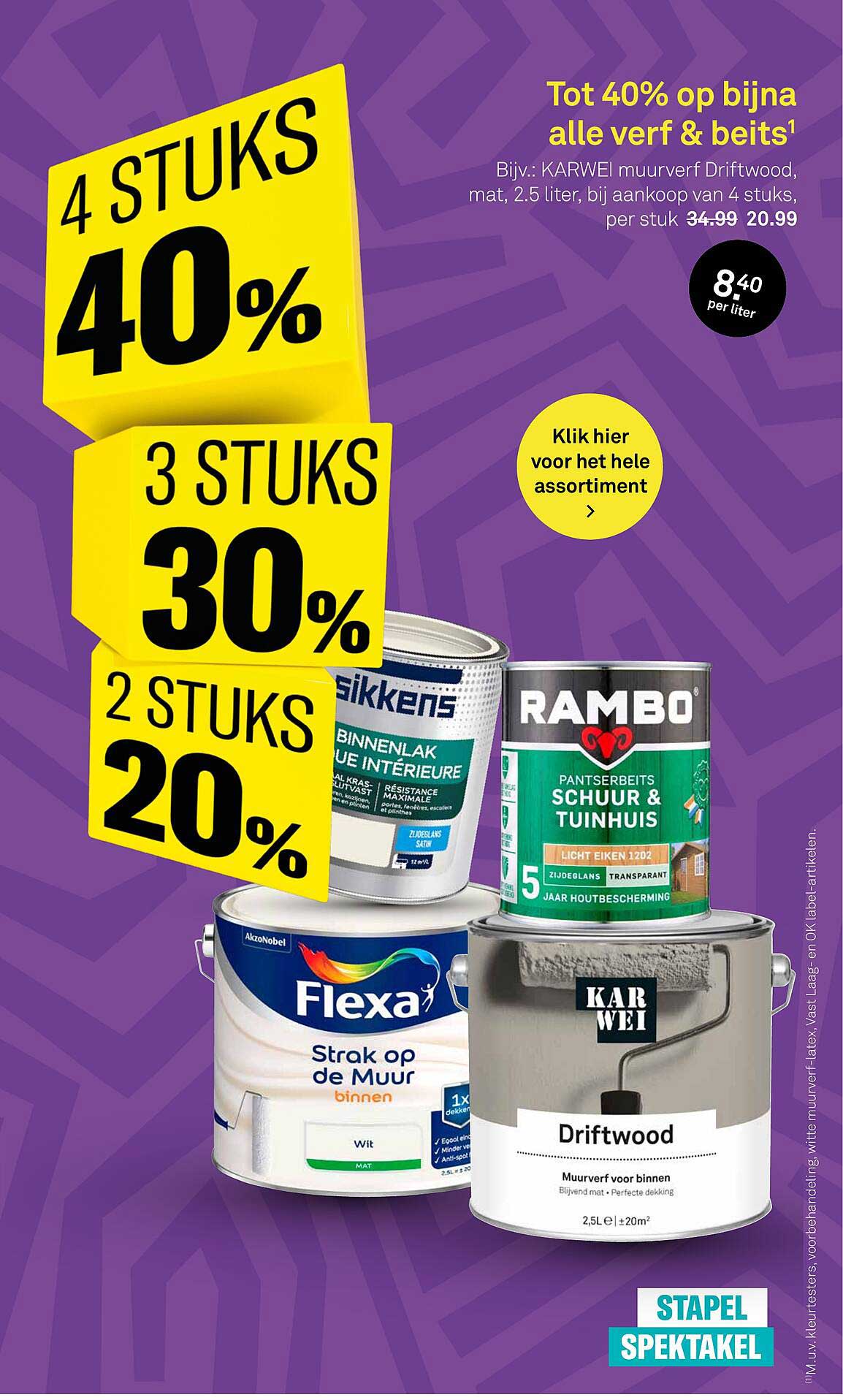Tot 40% Op Bijna Alle Verf & Beits Aanbieding bij Karwei - FolderFeest.nl