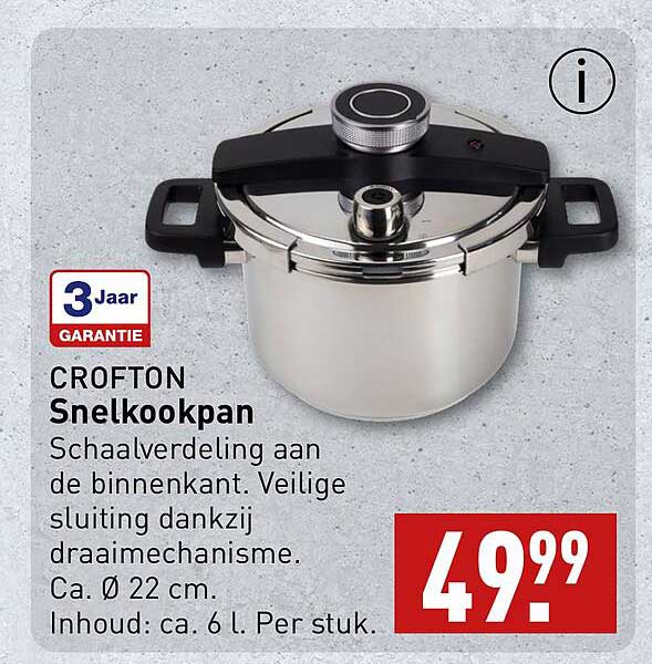 Crofton Snellkookpan aanbieding bij ALDI