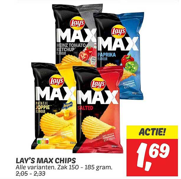 Lay’s Max Chips Aanbieding bij Dekamarkt - FolderFeest.nl
