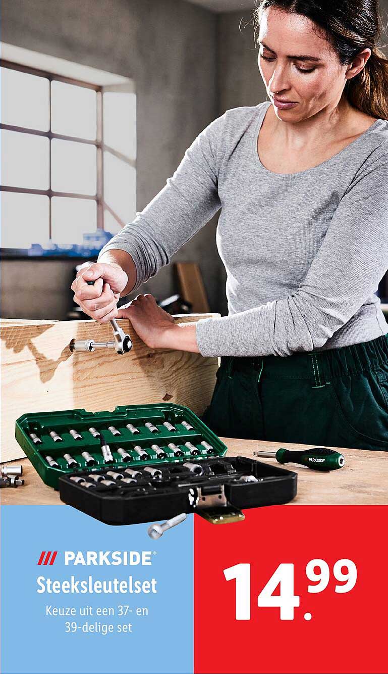 Parkside Steeksleutelset Aanbieding bij Lidl - FolderFeest.nl