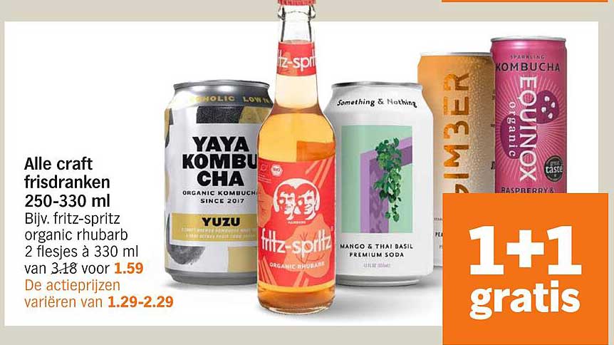 Alle Craft Frisdranken 250-330 Ml Bijv. Fritz-Spritz Organic Rhubarb 2 ...