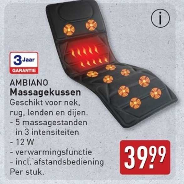 Ambiano Massagekussen Aanbieding bij ALDI - FolderFeest.nl