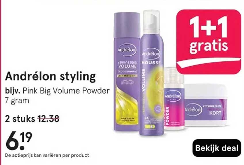 Andrélon Styling Aanbieding bij Etos - FolderFeest.nl