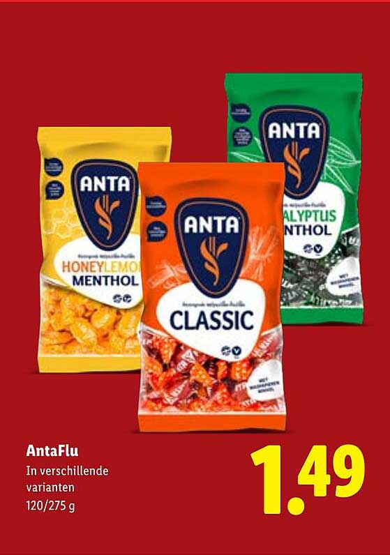 Antaflu In Verschillende Varianten Aanbieding bij Lidl - FolderFeest.nl