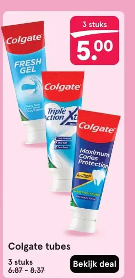 Colgate Tubes Aanbieding bij Etos - FolderFeest.nl