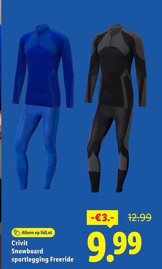 Crivit Snowboard Sportlegging Freeride Aanbieding bij Lidl - FolderFeest.nl