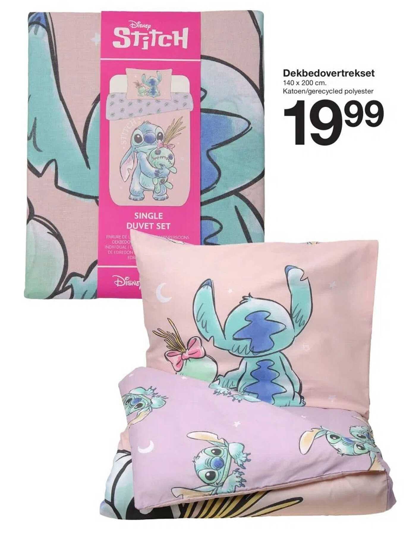 Dekbedovertrekset Disney Stitch Aanbieding bij Zeeman - FolderFeest.nl