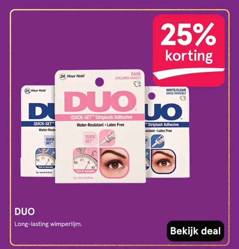Duo Long-Lasting Wimperlijm Aanbieding bij Etos - FolderFeest.nl