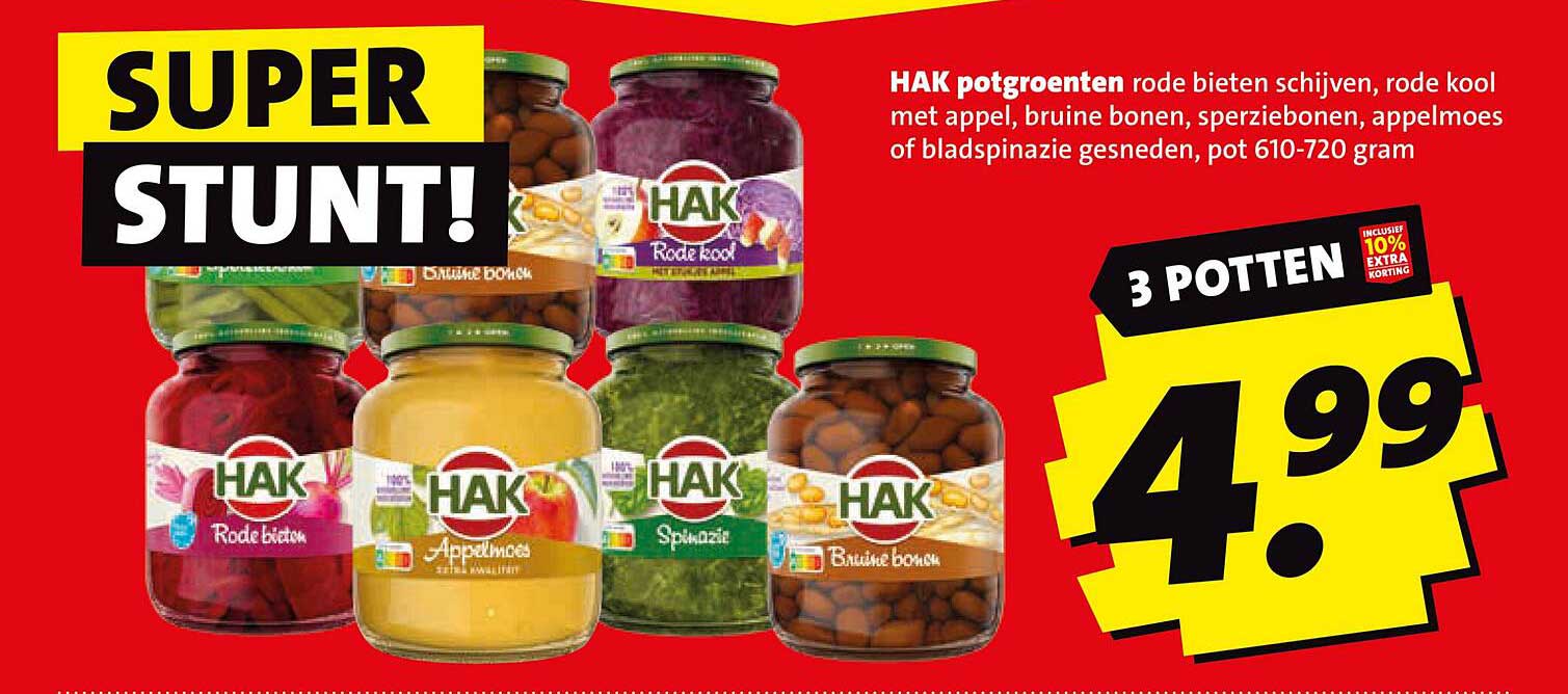 Hak Potgroenten Rode Bieten Schijven, Rode Kool Met Appel, Bruine Bonen ...