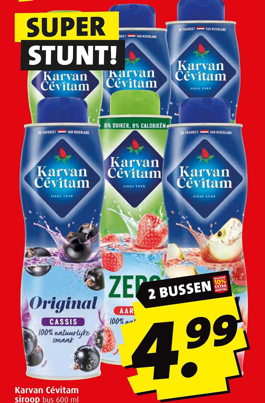 Karvan Cèvitam Siroop Bus 600 Ml Aanbieding bij Boni - FolderFeest.nl
