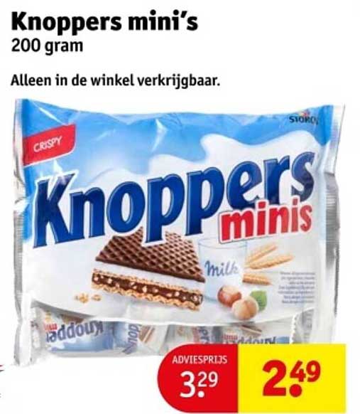 Knoppers Mini's Aanbieding bij Kruidvat - FolderFeest.nl