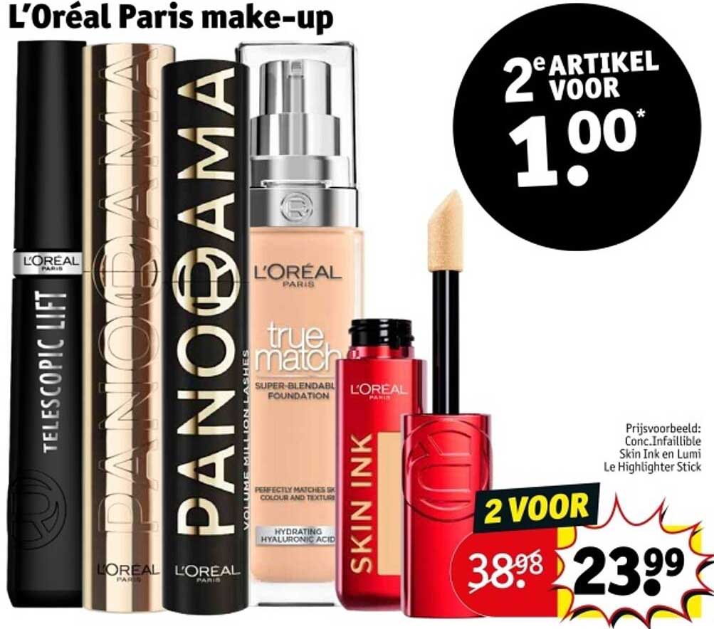 L’oréal Paris Make-Up Aanbieding bij Kruidvat - FolderFeest.nl