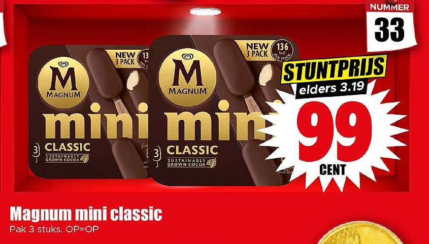 Magnum Mini Classic Aanbieding bij Dirk - FolderFeest.nl
