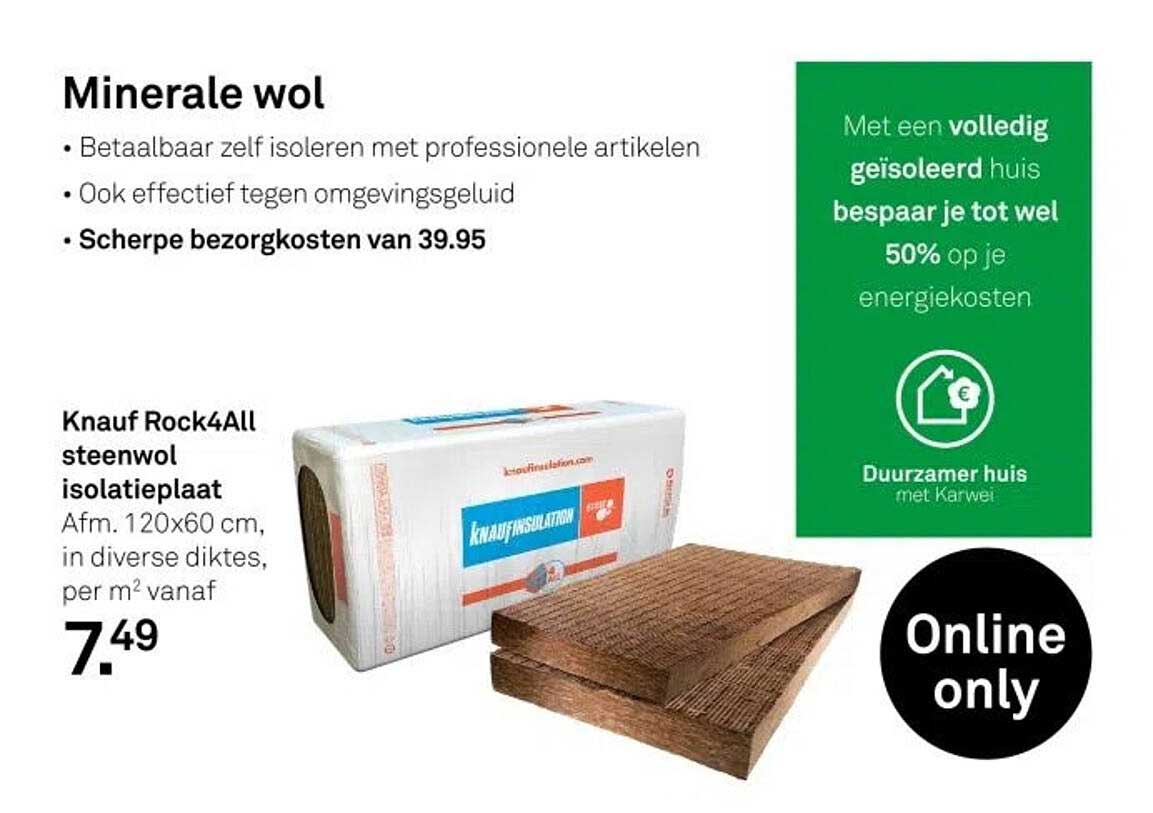 Minerale Wol Aanbieding bij Karwei - FolderFeest.nl