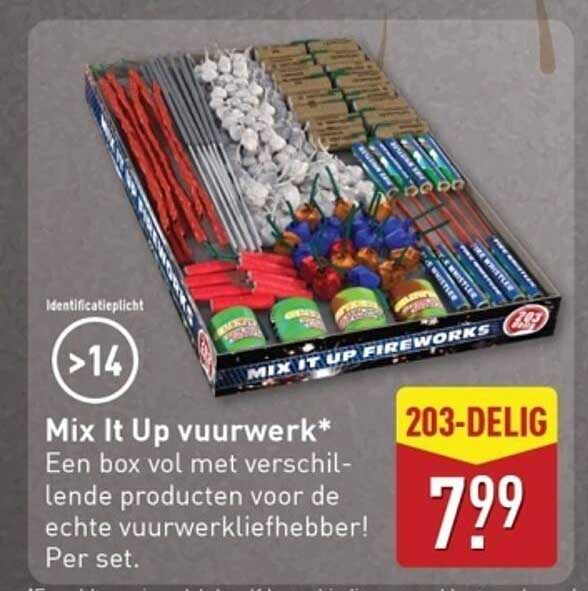 Mix It Up Vuurwerk* Aanbieding bij ALDI - FolderFeest.nl