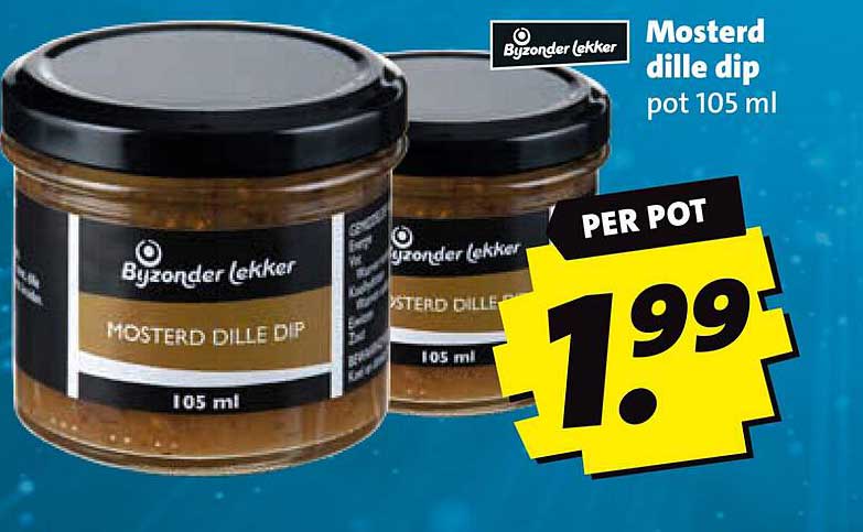 Mosterd Dille Dip Pot 105 Ml Aanbieding bij Boni - FolderFeest.nl