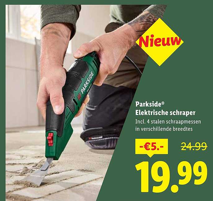 Parkside® Elektrische Schraper Aanbieding bij Lidl - FolderFeest.nl