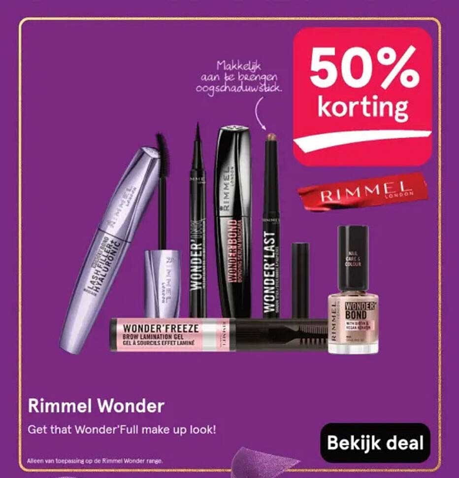 Rimmel Wonder Aanbieding bij Etos - FolderFeest.nl