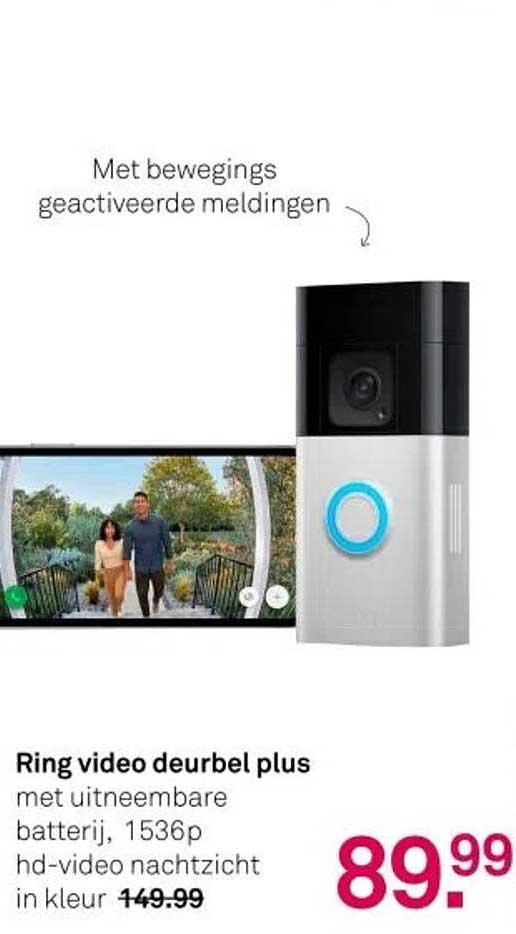 Ring Video Deurbel Plus Aanbieding bij Karwei - FolderFeest.nl