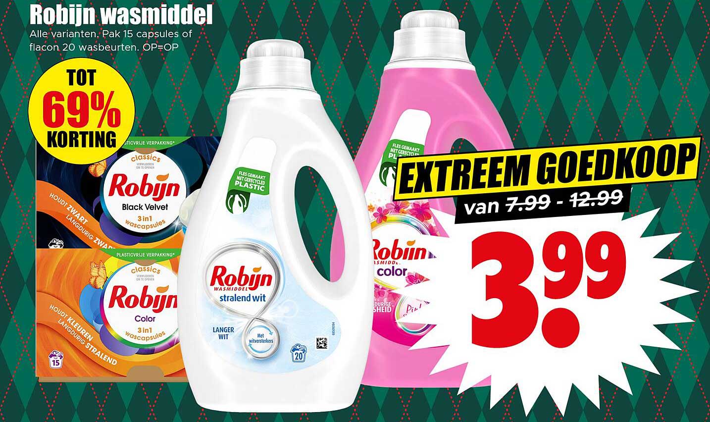 Robijn Wasmiddel Aanbieding bij Dirk - FolderFeest.nl