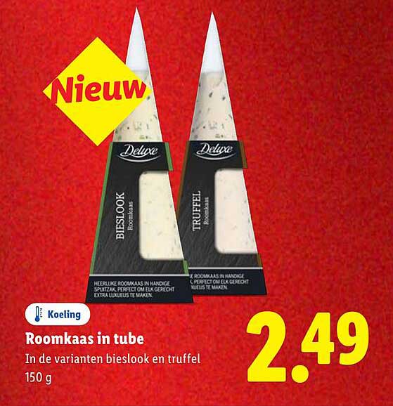 Roomkaas In Tube Aanbieding bij Lidl - FolderFeest.nl