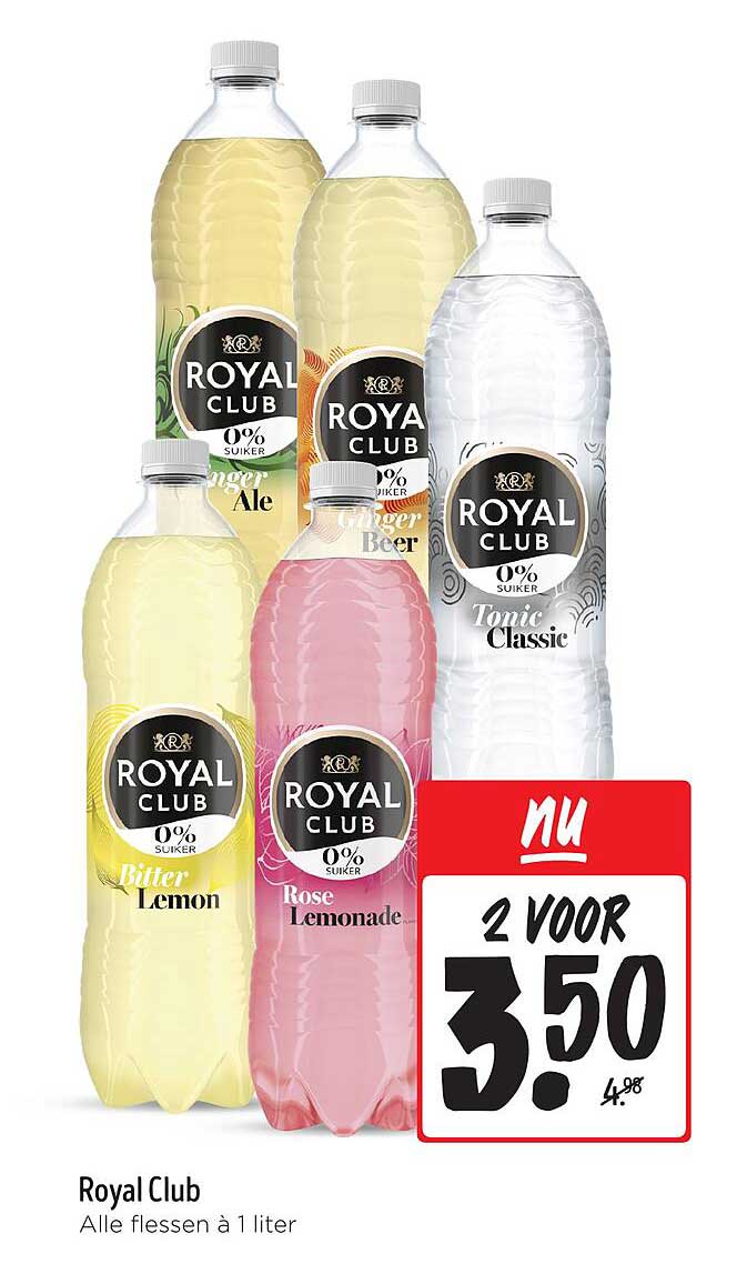 Royal Club - Alle Flessen À 1 Liter Aanbieding bij Jumbo - FolderFeest.nl