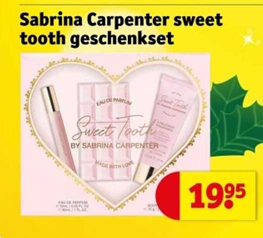 Sabrina Carpenter Sweet Tooth Geschenkset Aanbieding bij Kruidvat ...