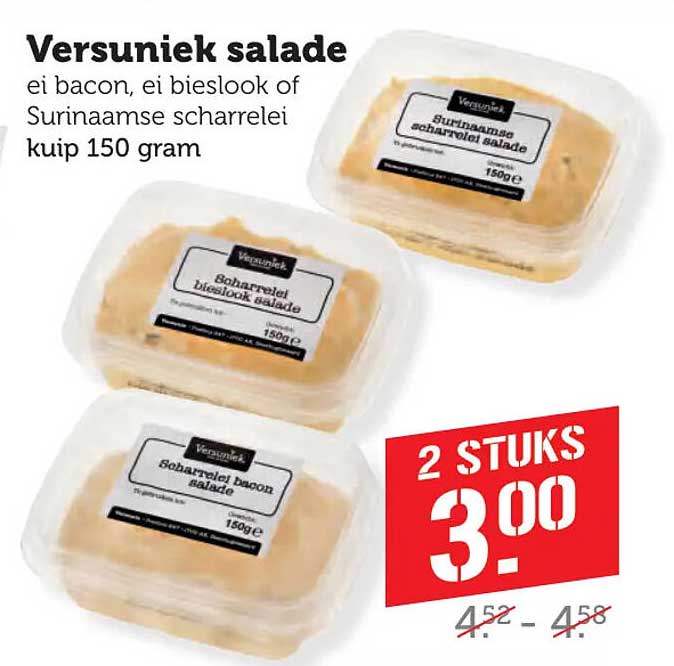 Versuniek Salade Ei Bacon, Ei Bieslook Of Surinaamse Scharrel Ei Kuip ...