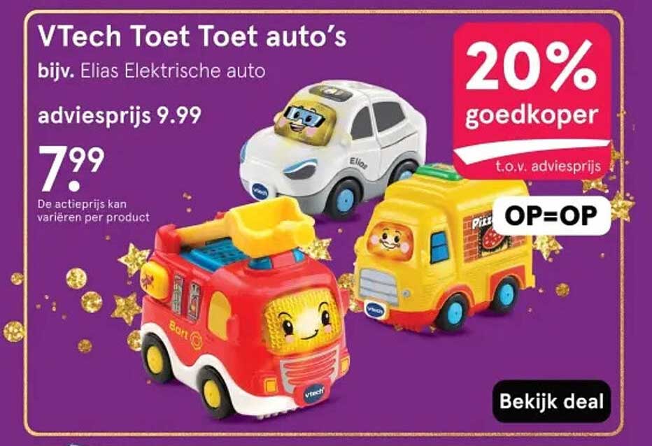 Vtech Toet Toet Auto’s Bijv. Elias Elektrische Auto Aanbieding bij Etos ...