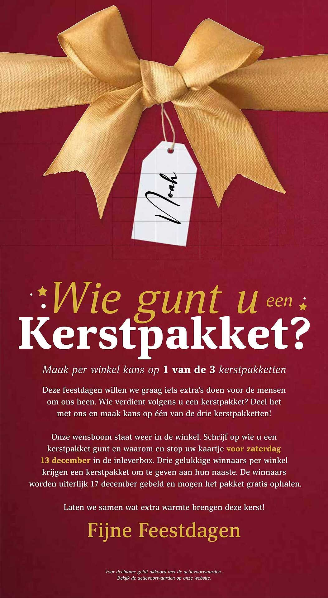 Wie Gunt U Een Kerstpakket? Aanbieding bij Coop - FolderFeest.nl