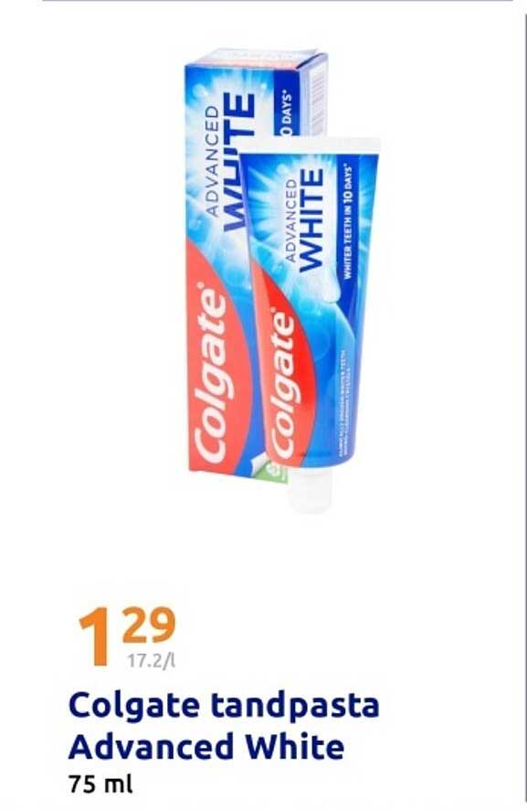 Colgate Tandpasta White Teeth Aanbieding bij Action - FolderFeest.nl